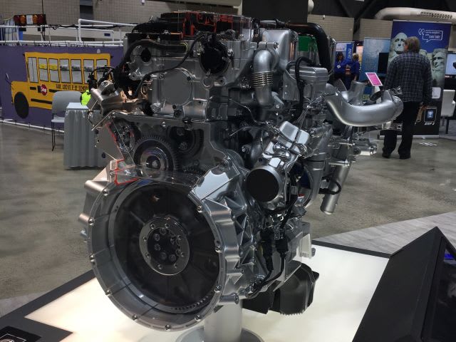 Thomas Built Buses Displays Detroit DD5 Engine | School Bus Fleet