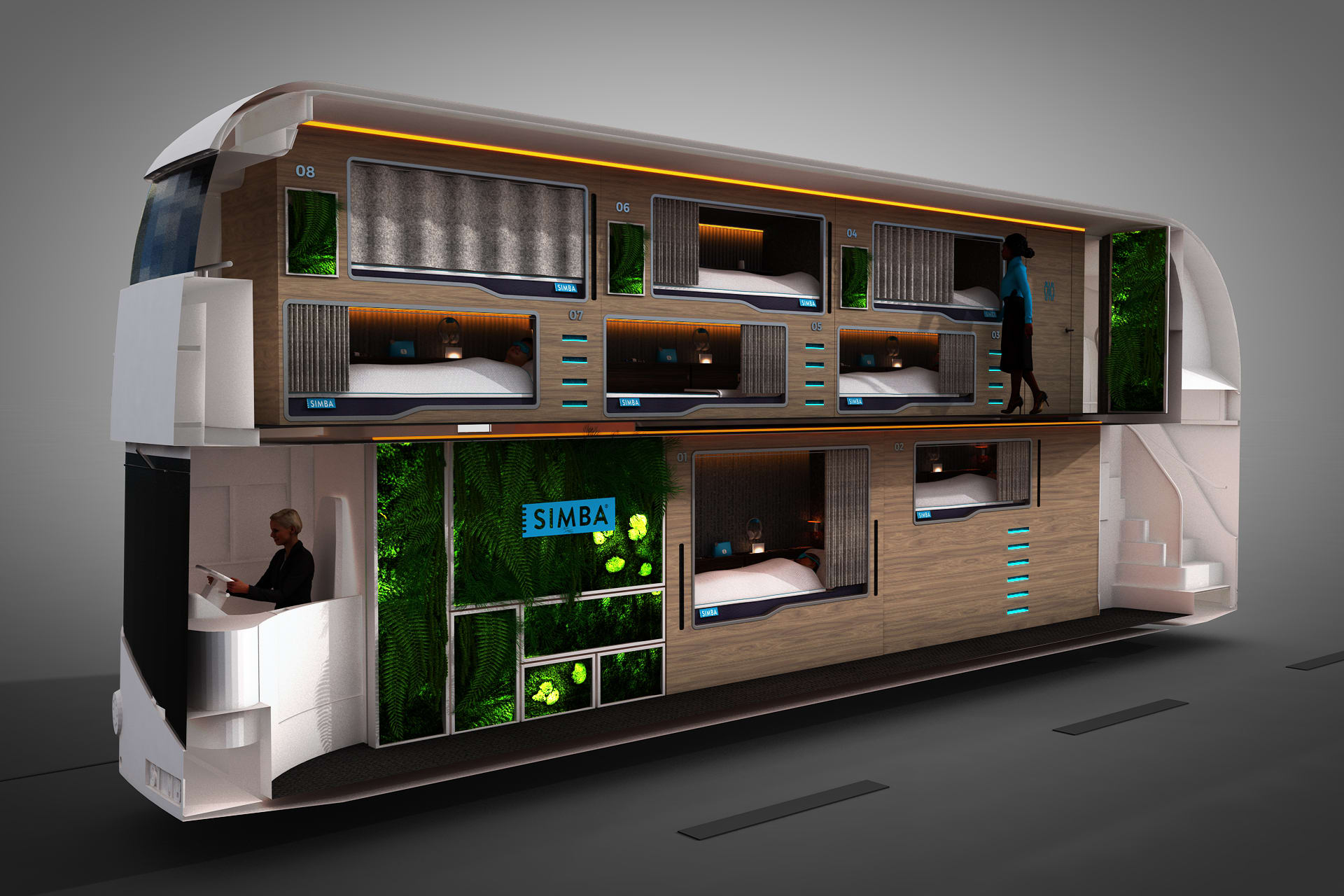 [Photos] UK co. to lauch double-decker bus with sleep pods | Metro