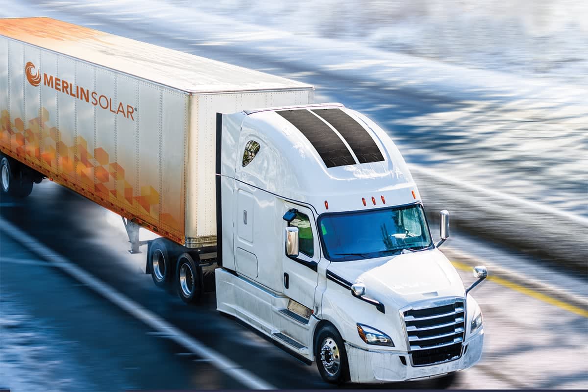 Fontaine Modification Offering Merlin Solar Panels | Heavy Duty Trucking