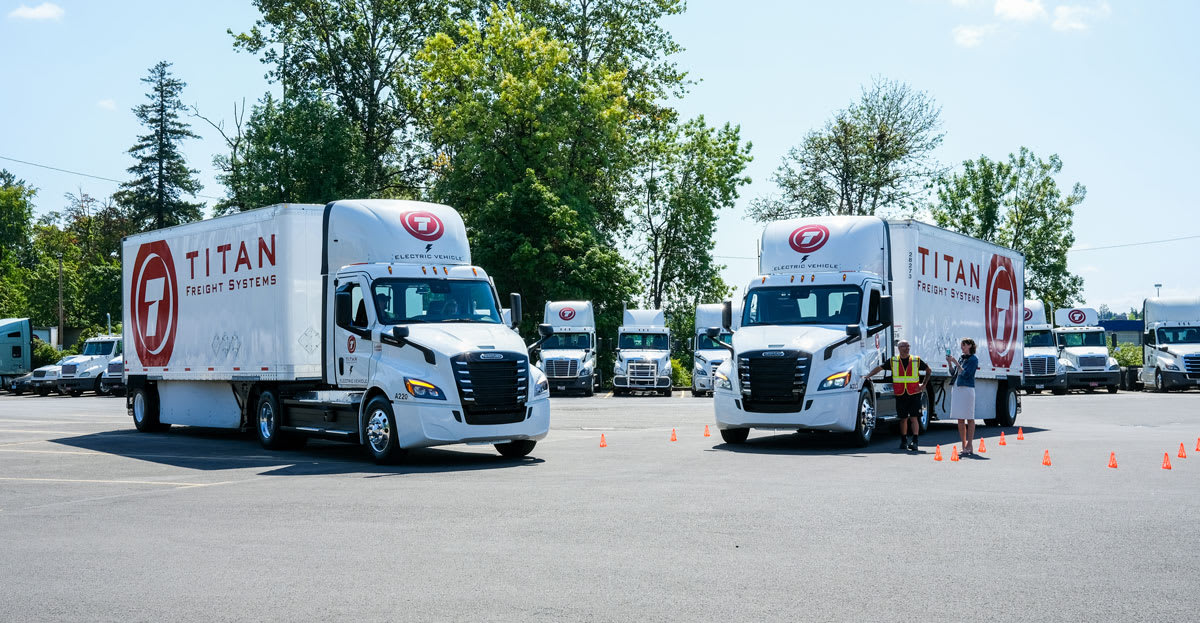 Titan Freight Systems Adds Electric Trucks in Oregon | Heavy Duty Trucking