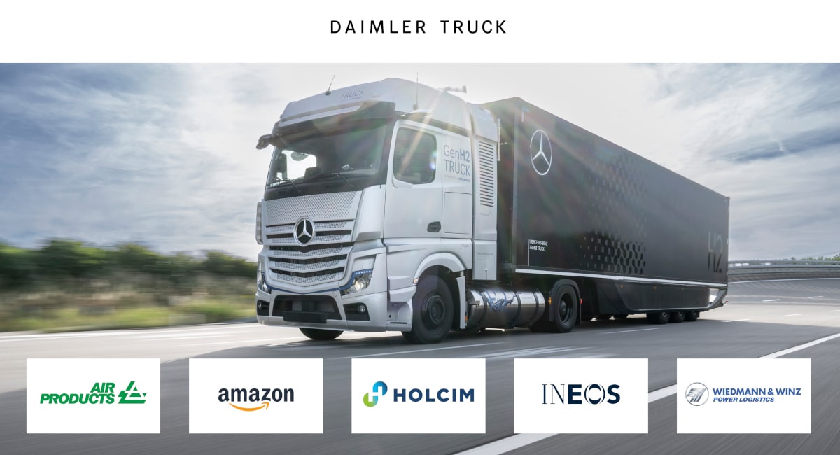 Daimler to Test Hydrogen Fuel Cell Trucks with Customer Fleets | Heavy ...