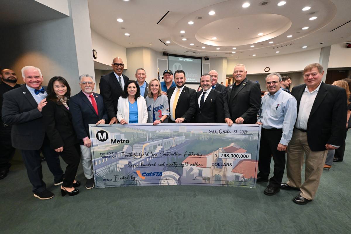 L.A. Metro Approves Funding for Final Phase of Foothill Gold Line