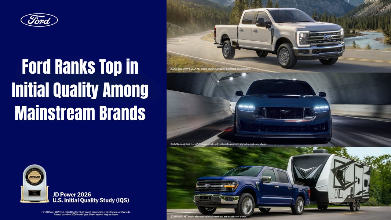 Ford Ranks First in JD Power Initial Quality Study, Ford & GM Icons ...