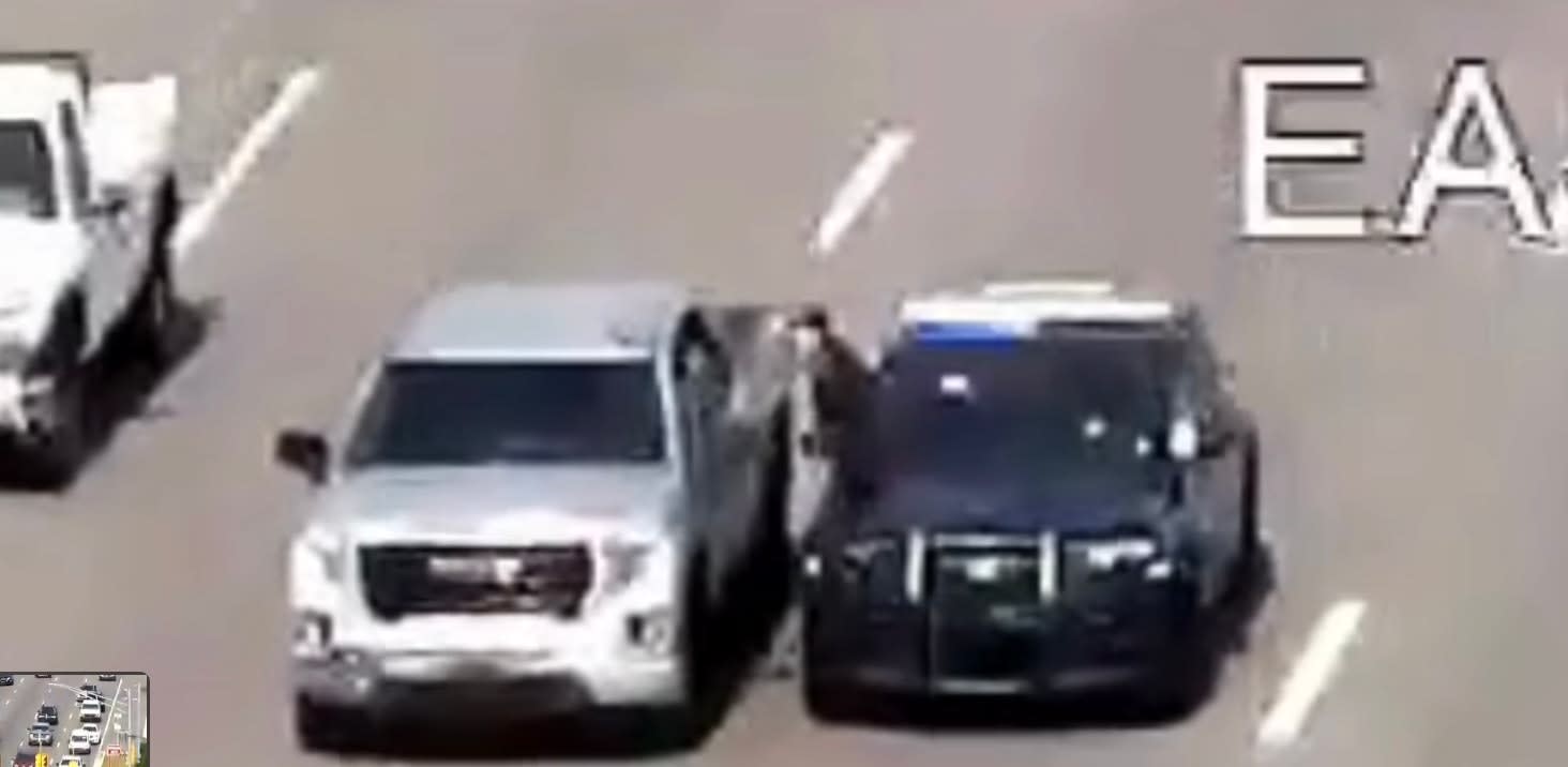 Video: Deputy Climbs from SUV into Moving Truck to Stop Driver ...