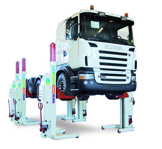 Earthlift Wireless Mobile Column Lift | Government Fleet