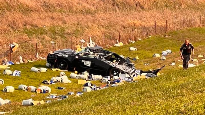 Semi Strikes OK Trooper’s Car and a Fire Truck | Police Magazine