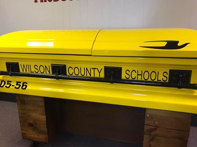 Longtime Driver Buried in Casket Decorated Like a School Bus | School ...