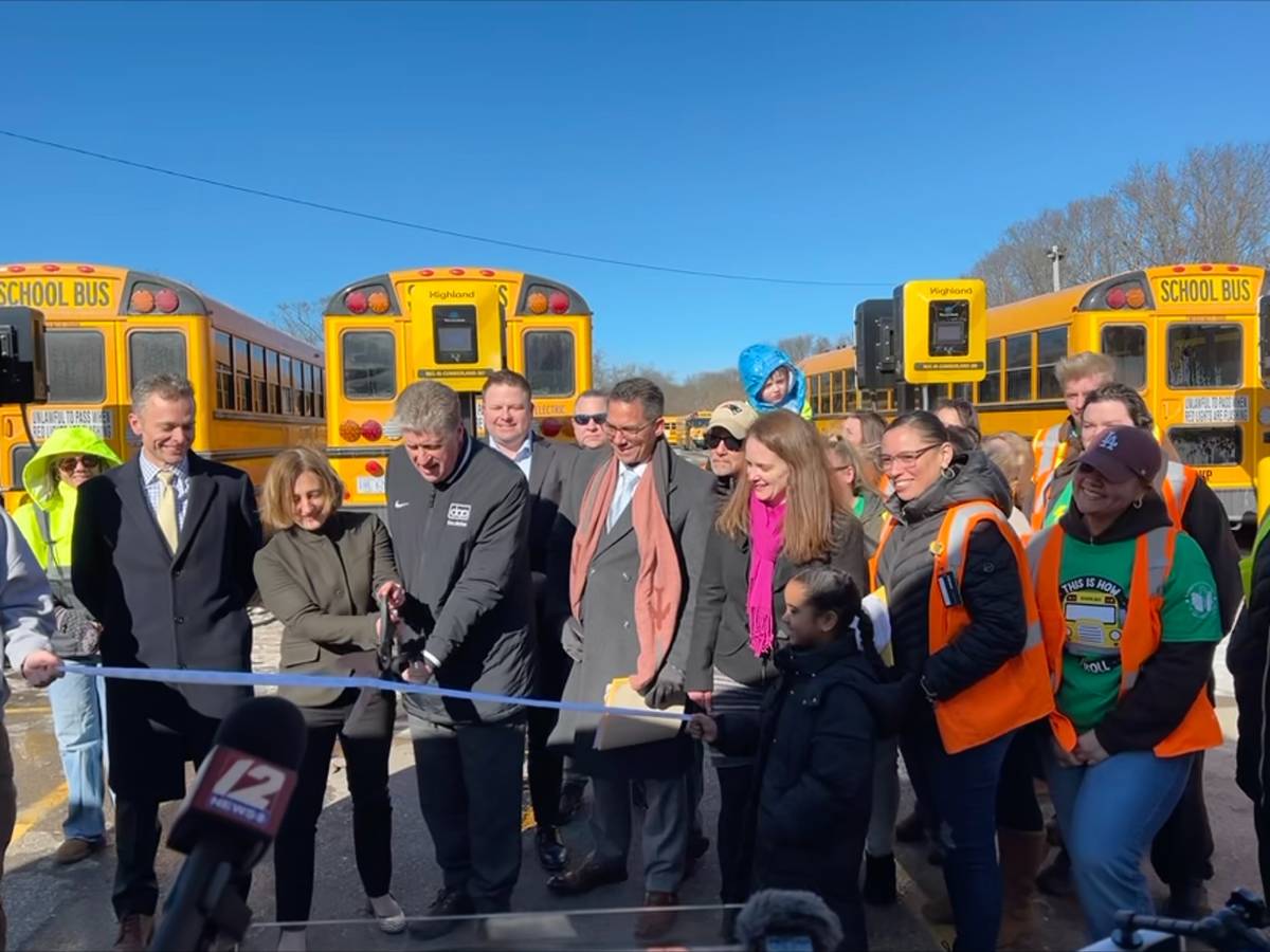 Rhode Island School Celebrates New Electric Buses | School Bus Fleet