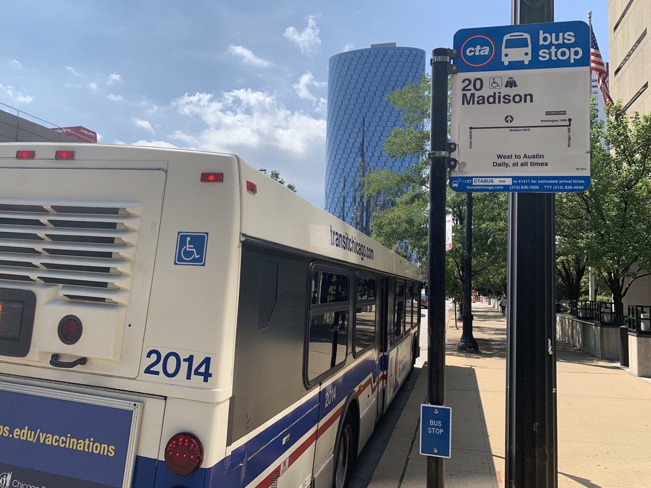 Chicago Transit Authority Rolls Out New Tactile Bus Stop Sign Pilot | Metro
