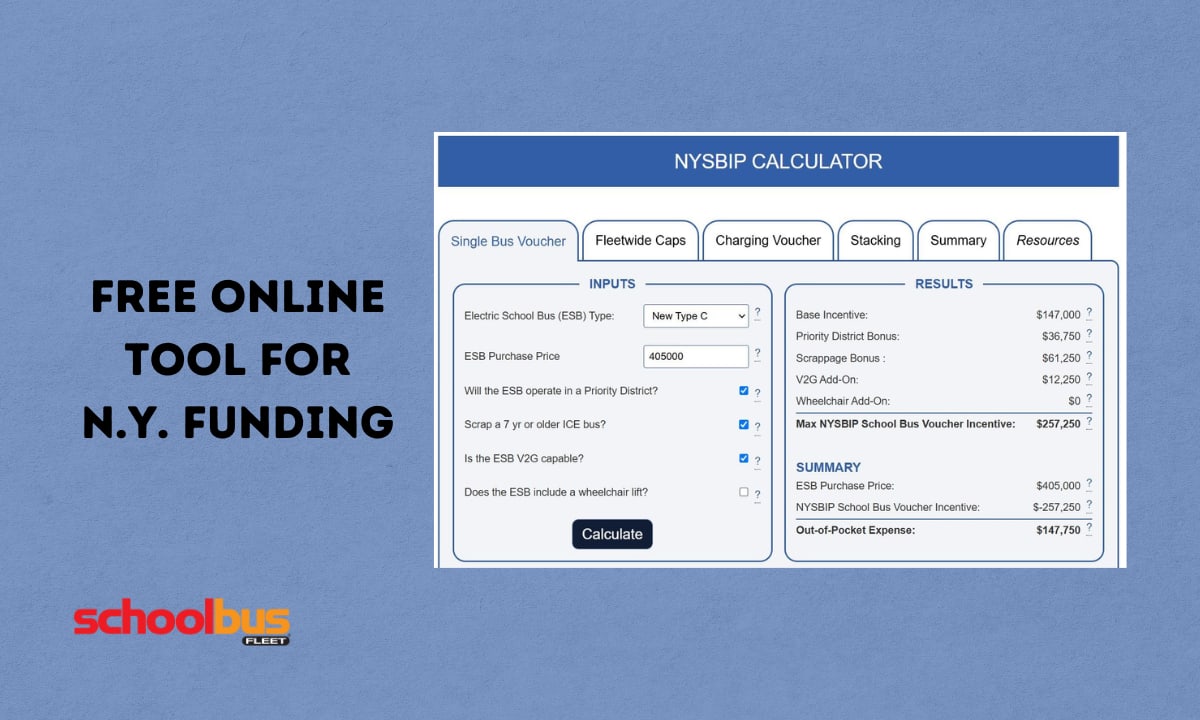New York School Bus Incentive Program Calculator Launches | School Bus ...