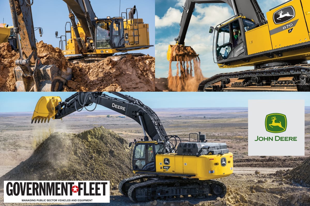 John Deere Large P-Tier Excavators Increase Productivity | Government Fleet