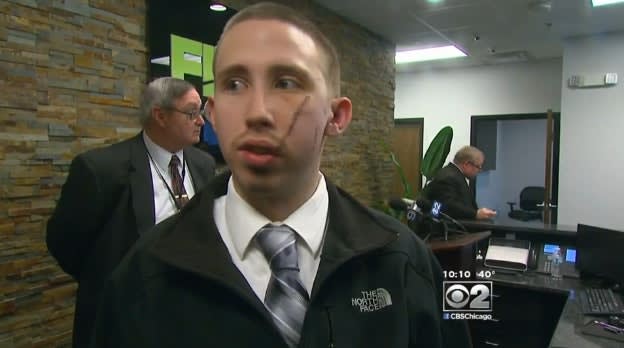 Video: Slashed Indiana Officer Protected Others at Off-Duty Job ...