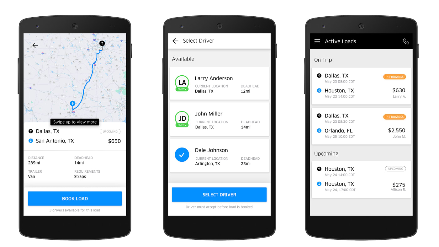 Uber Fleet Mode Allows Dispatchers to Assign Loads to the Team | Heavy ...